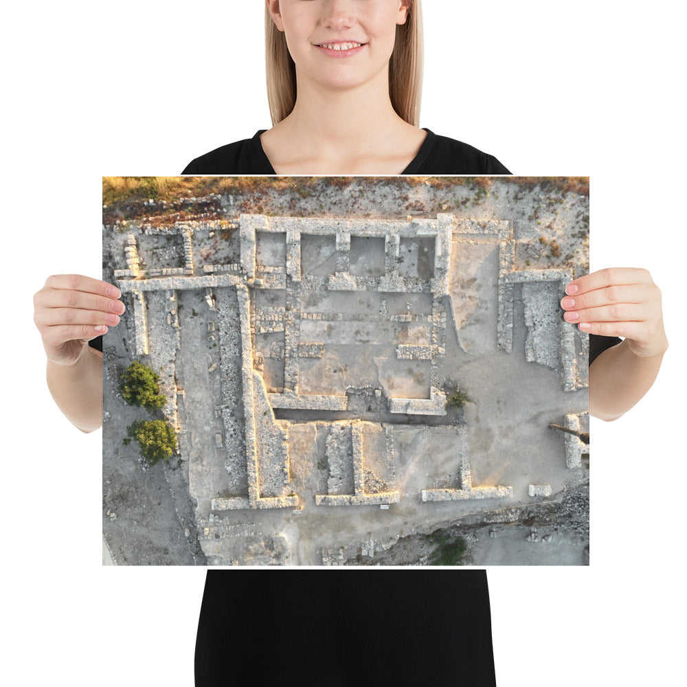 The Iron Age Palace and Stables at Megiddo Poster – The Center for the ...
